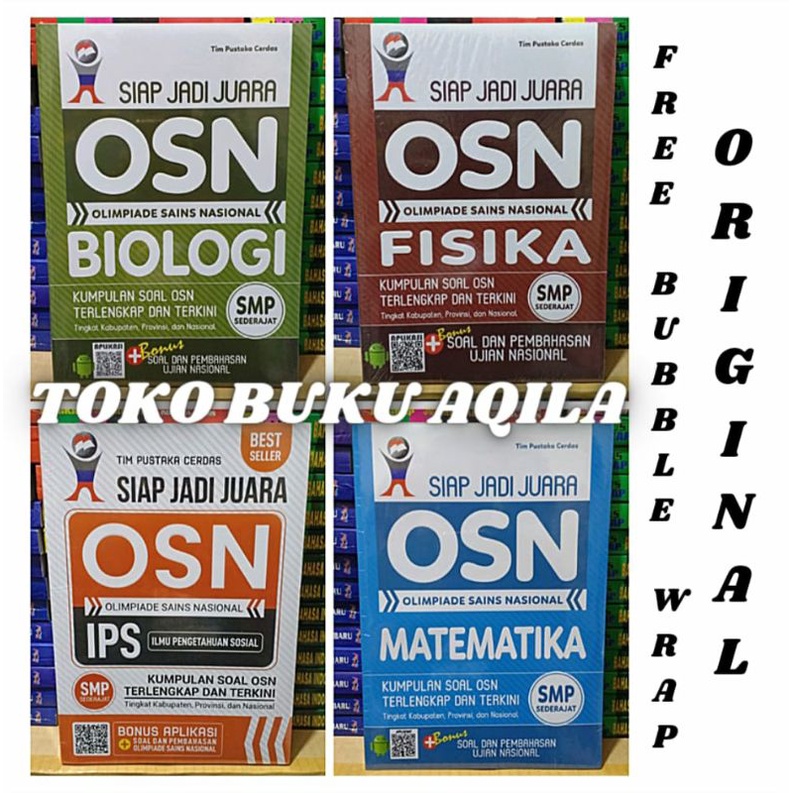 Jual Buku OSN SMP Pustaka Baru Press - Siap Jadi Juara - Soal Ips Matematika Fisika Biologi ORI ...