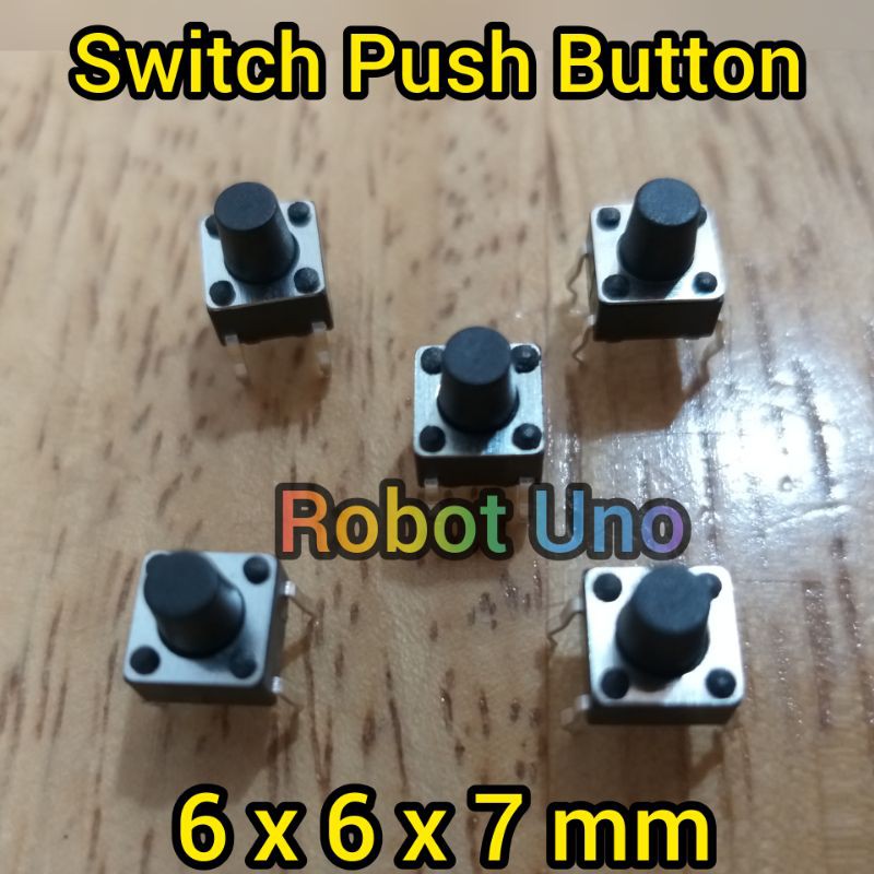 Jual Switch Push Button 6x6x7mm Mini DIP 4 PIN | Shopee Indonesia