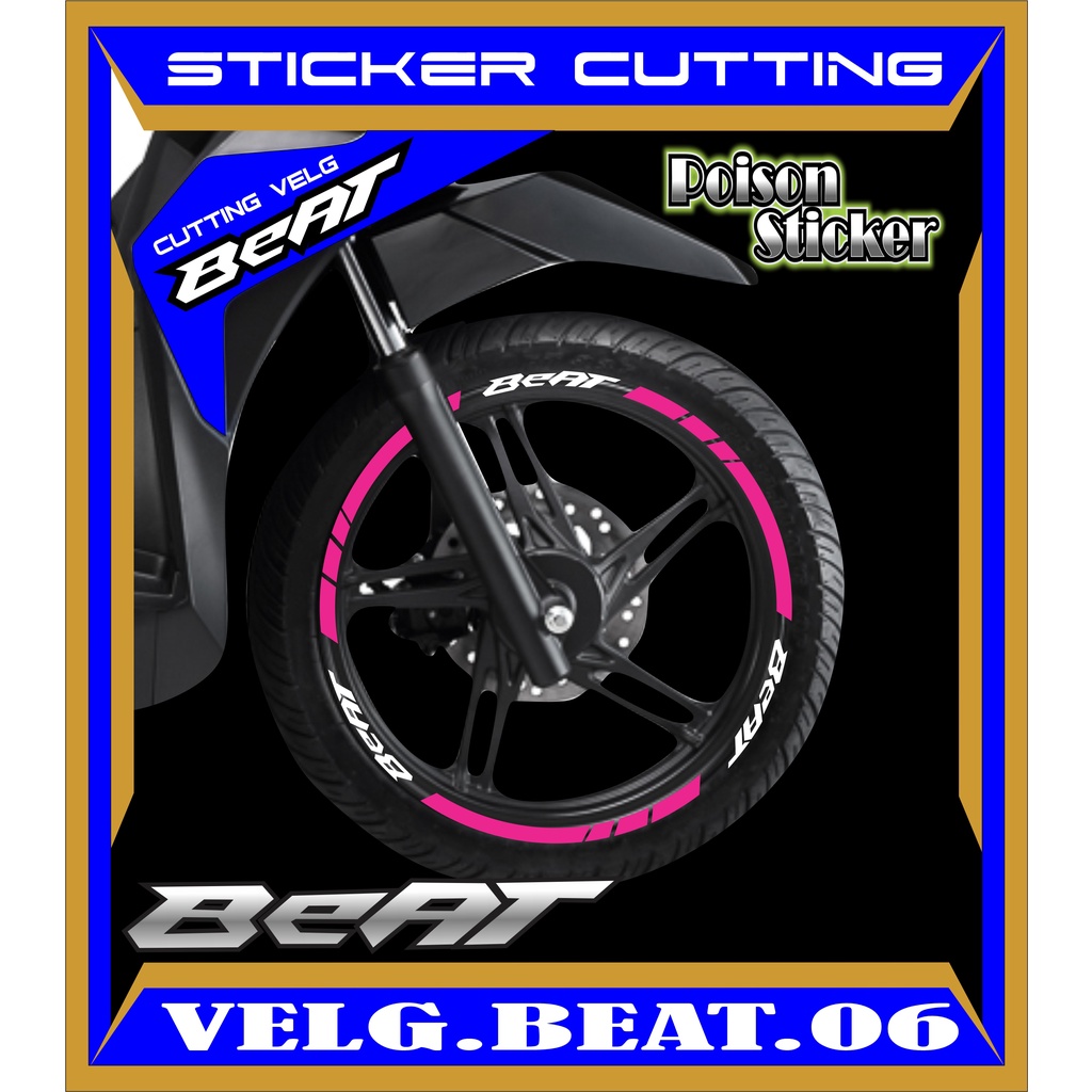 Jual CUTTING STICKER VELG BEAT - STIKER LIS LIST VARIASI BAN/VELG HONDA ...