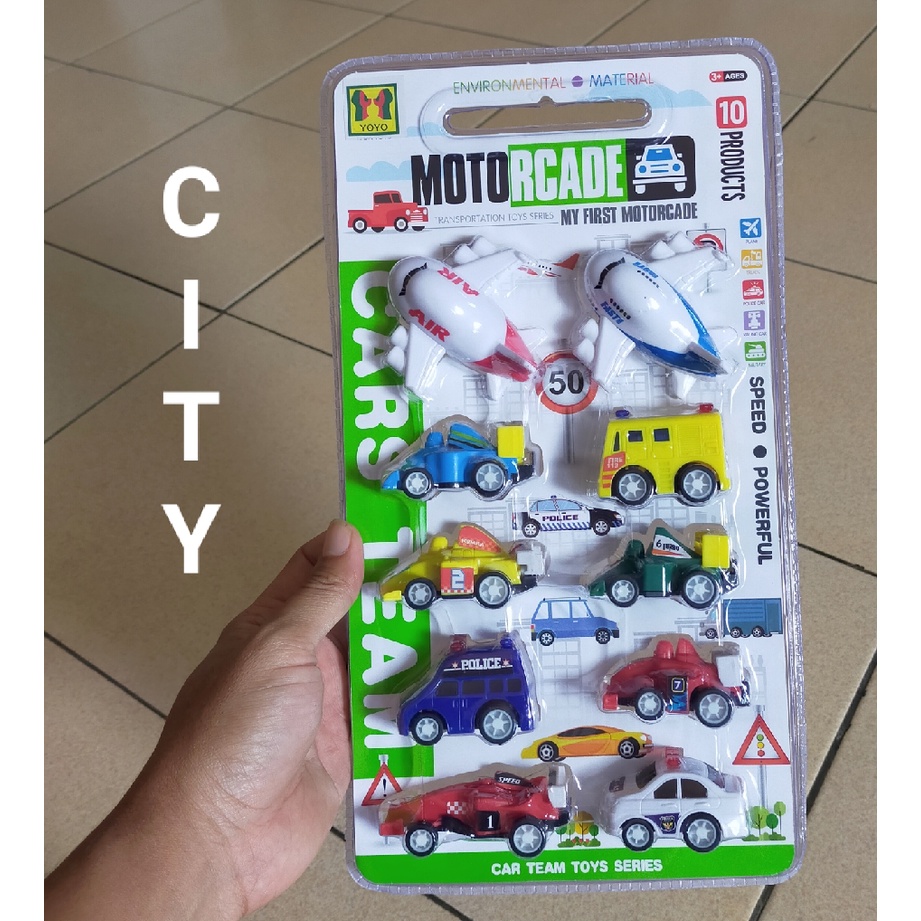 Jual 12pcs Mobil Mobilan Mini Pullback Construction Car Mobil ...