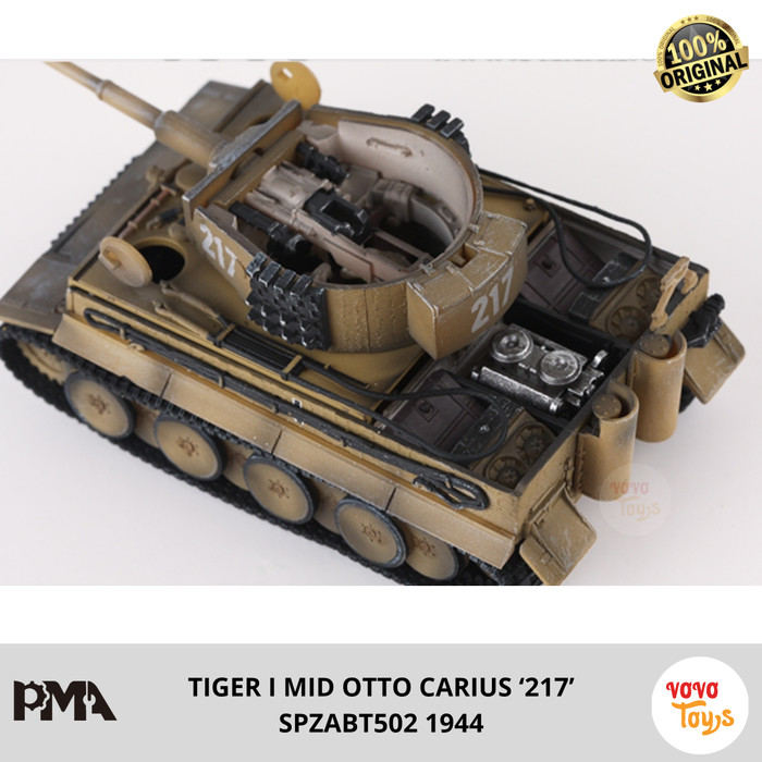 Jual Miniatur Tank TIGER I MID OTTO CARIUS 217 SPZABT502 1944 by PMA 1/ ...