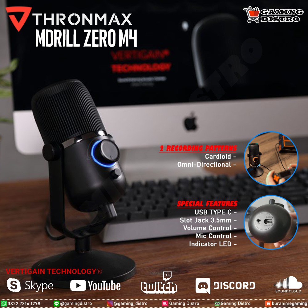 Jual Microphone Thronmax Mdrill Zero M4 - Microphone Thronmax Mdrill ...
