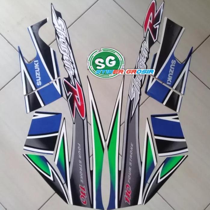 Jual Stiker Striping & Les Lis Body Motor Shogun R 110 Tahun 2003 2004 ...