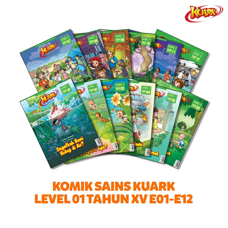 Jual KUARK Komik Sains Paket Tahun XV (Edisi 1 sd. 12) semua level | Shopee Indonesia