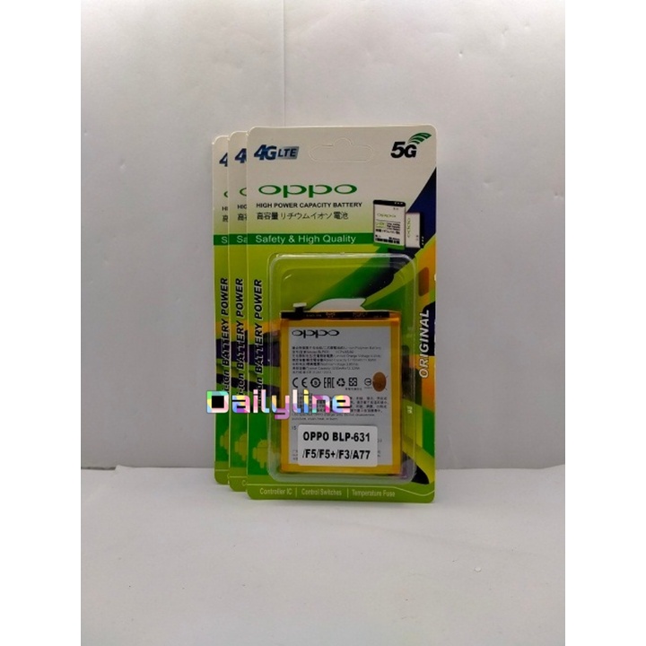 Jual DAILYLINESO BATERAI BATTRE BATERAY ORIGINAL OPPO BLP-631 / F5 ...