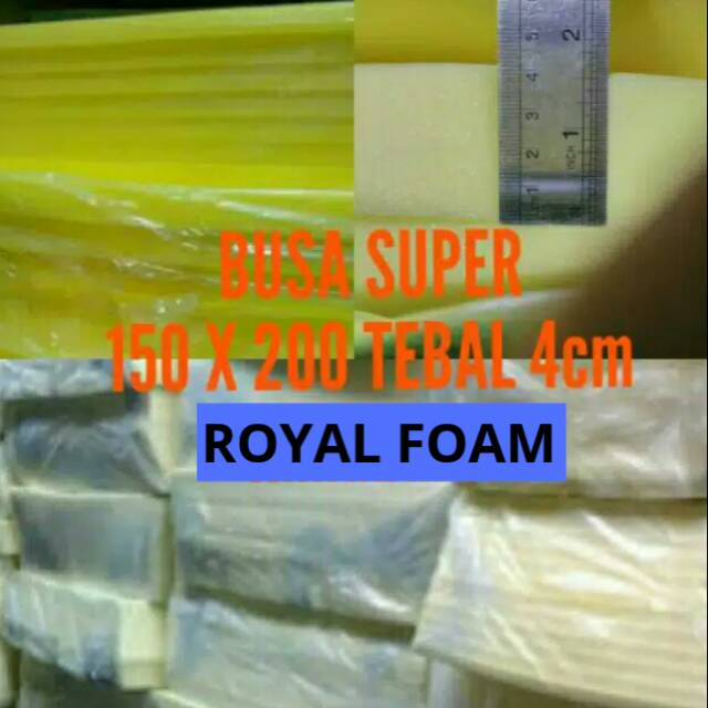 Jual Busa ROYAL FOAM ukuran 200 X 150 tebal 4 CM | Shopee Indonesia