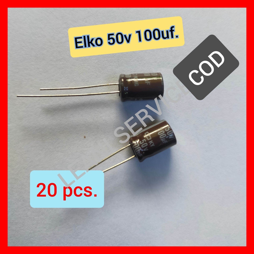 Jual Elko 100uf 50v 20 pcs Elko 50v 100uf. / elko bagus dan murah | Shopee Indonesia