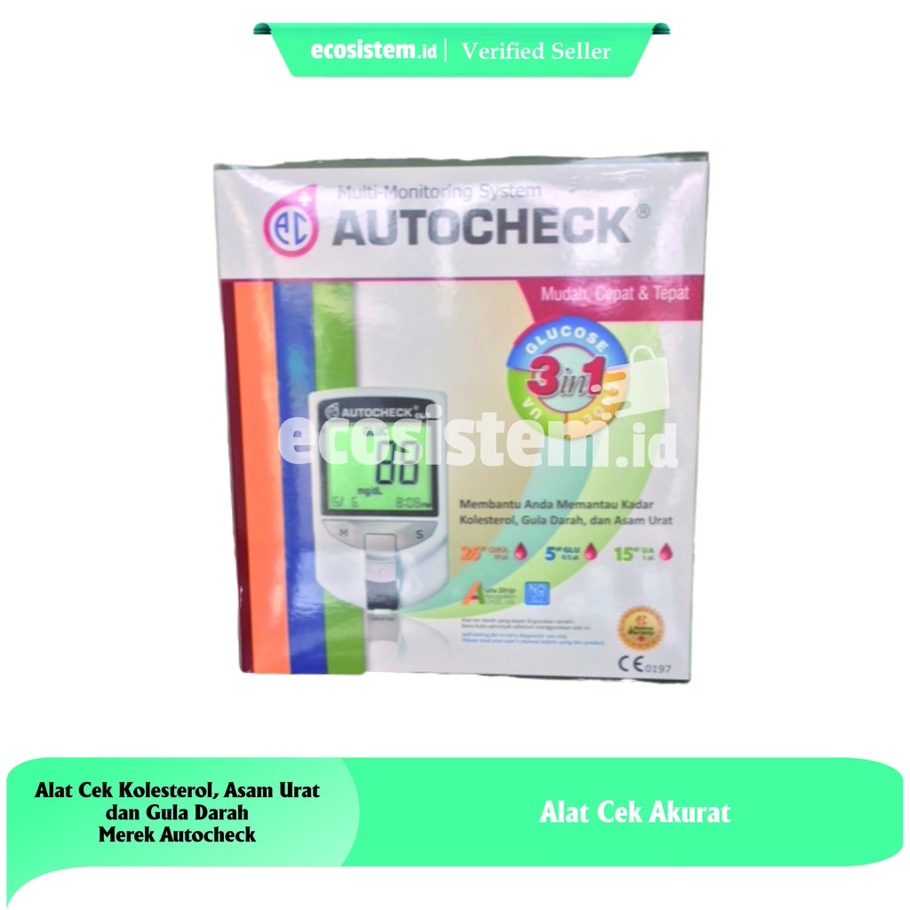 Jual Alat Cek Kolesterol, Asam Urat dan Gula Darah Merek Autocheck ...