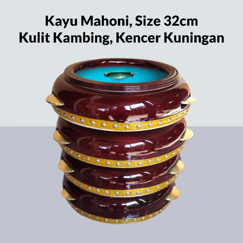 Jual Rebana Hadroh Hadrah Albanjari Natural Size 32cm | Shopee Indonesia