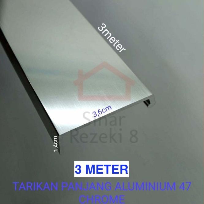 Jual Handle Panjang Profil Aluminium 47 Ch Lis Frame Lemari Dapur ...