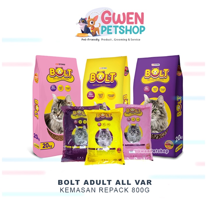 Jual (BOLT REPACK) Makanan Kucing Bolt - Catfood Bolt Repack | Shopee ...