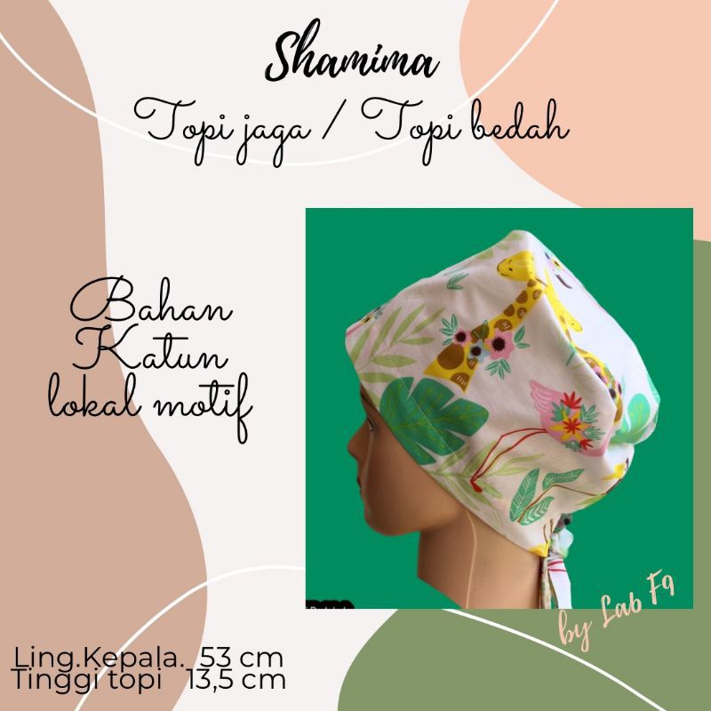 Jual head cap/ surgical cap/topi pasien/topi cooking bisa dicuci ...