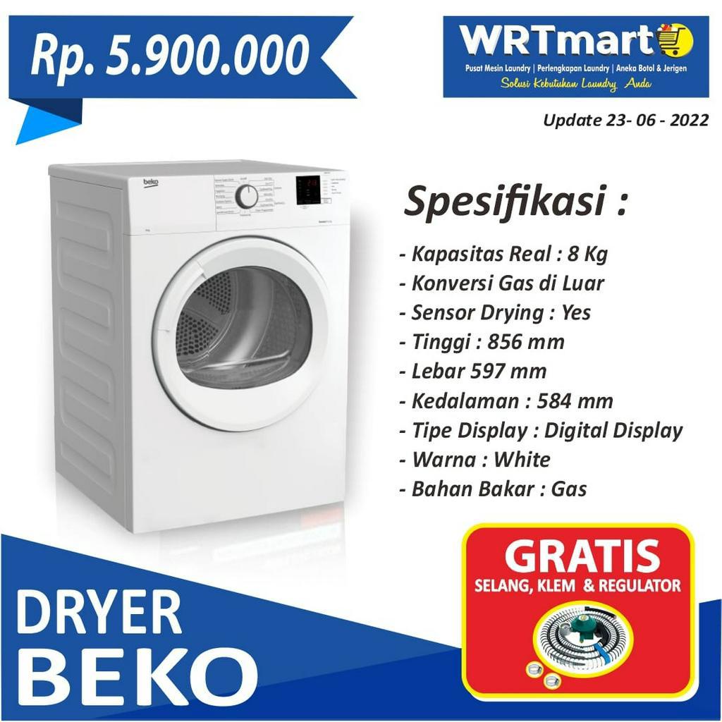 Jual Mesin Pengering Pakaian | Dryer Mesin pengering pakaian Beko 8 kg ...