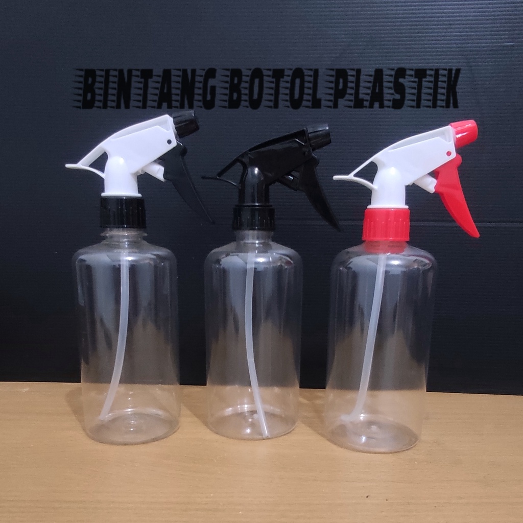 Jual Botol kispray 500 ml bening / tutup kispray varian warna | Shopee ...