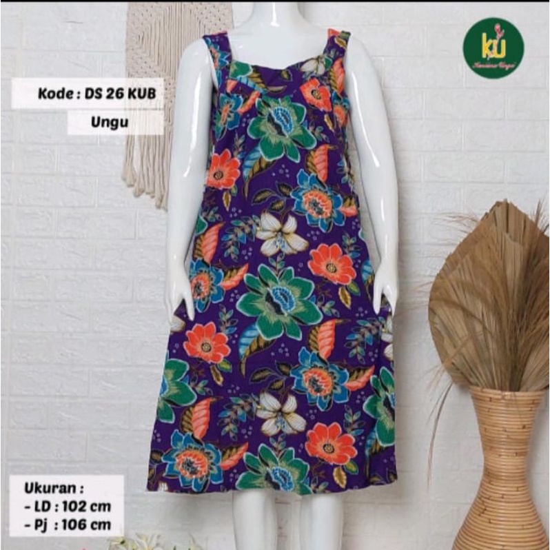 Jual Daster Kencana Ungu 26 Tanpa Lengan Label Biru | Shopee Indonesia