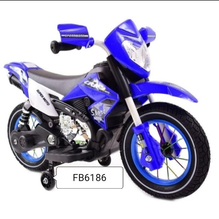 Jual Mainan Anak Motor Aki Trail Motor Aki Moto Cross FB6186 Dp ...