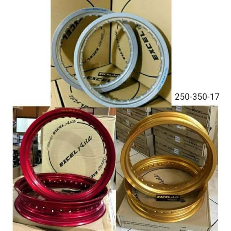 Jual VELG EXCEL TAKASAGO RING 17 LEBAR 250/350 HOLE 36 SUPERMOTO DEPAN ...