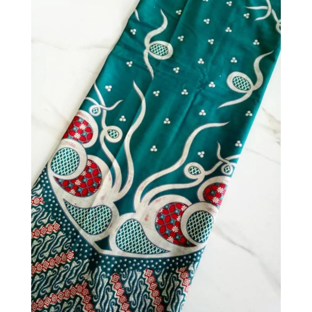 Jual hmt HT kain batik printing motif terumbu karang batik cacing bahan ...
