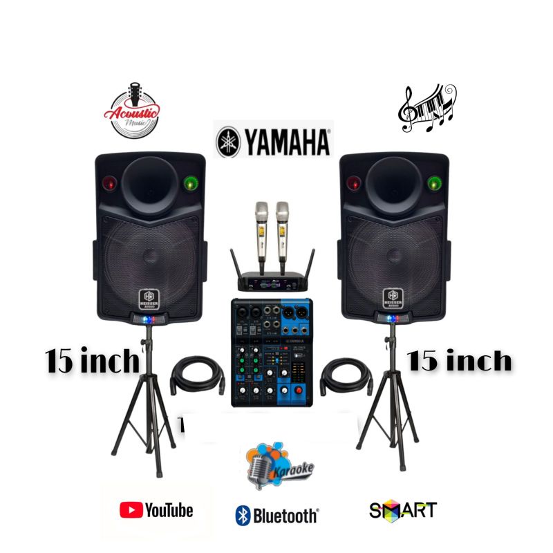 Jual PAKET SOUND SYSTEM INDOR-OUTDOR YAMAHA 15 INCH SPEAKER HEISSER ...