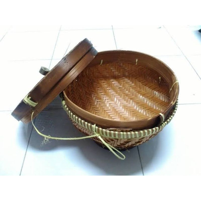Jual Wakul Nasi Bambu 18cm / Bakul Anyaman Bambu Unik Lengkap Dengan Tutup | Shopee Indonesia