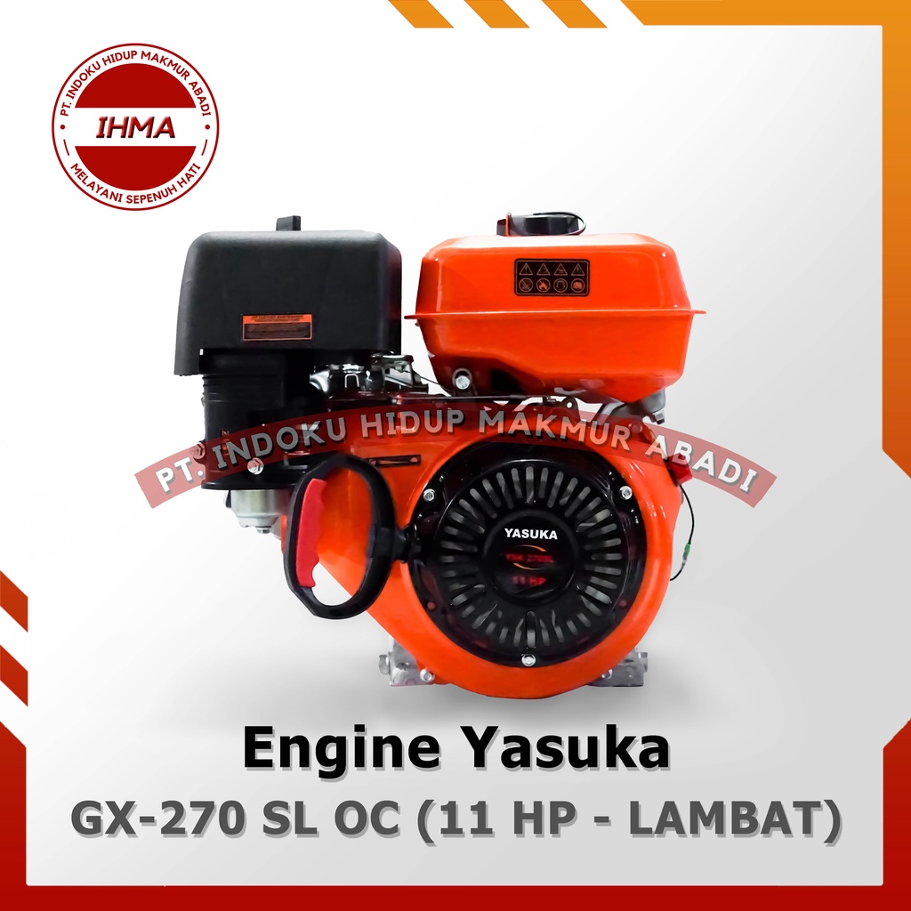 Jual Gasoline Engine Yasuka GX 270 SL OC (11.0 HP) - Mesin Putaran ...