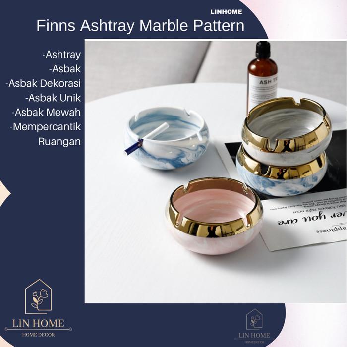 Jual Finns Ashtray Marble Pattern - Asbak - Asbak Mewah - Asbak Unik ...