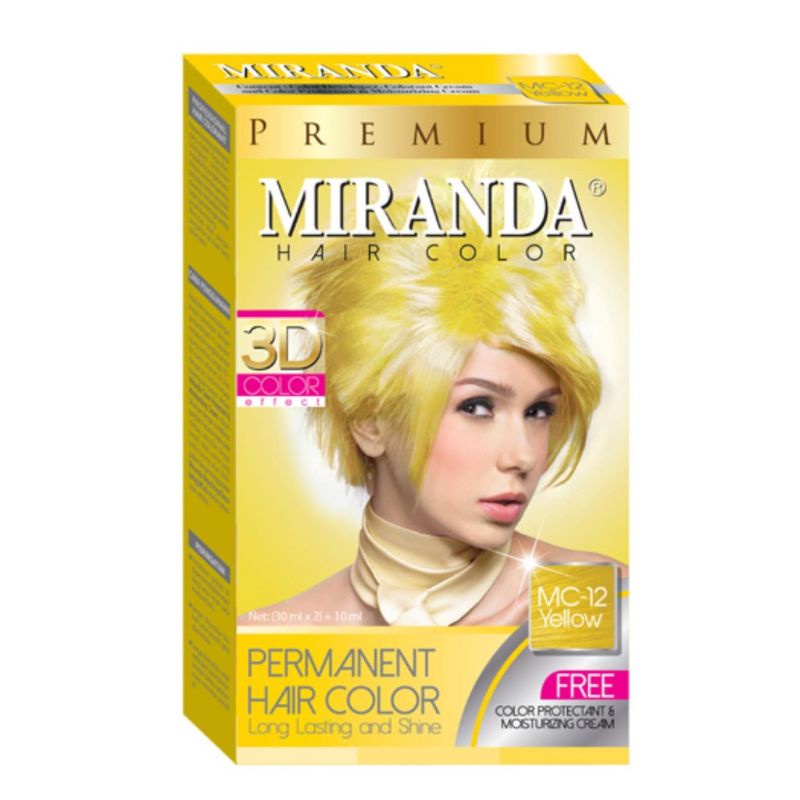Jual KEMASAN BARU Cat rambut miranda hair color warna kuning / yellow ...