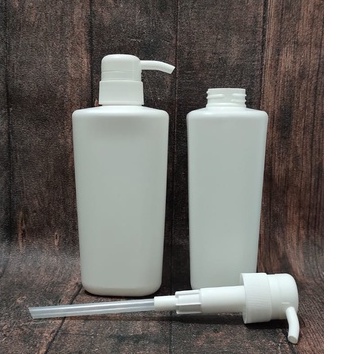Jual Botol Hdpe Putih Kotak / 500ml - Pump | Shopee Indonesia