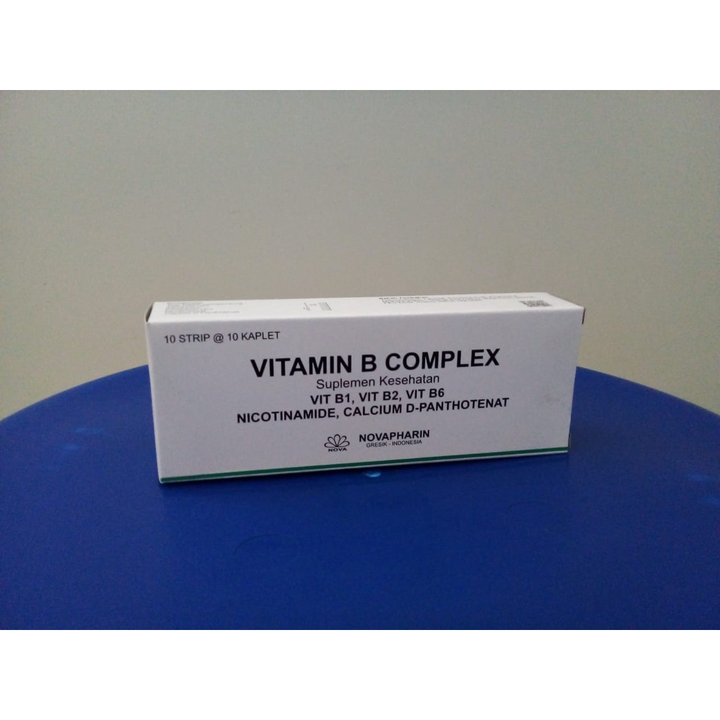 Jual Vitamin B Complex Nova (1 Box = 10 Strip = 100 pcs) | Shopee Indonesia