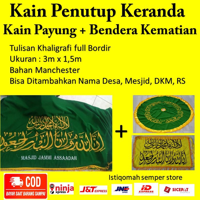 Jual PROMO MURAH Kain Tutup Keranda + Kain Payung + Bendera simbol ...