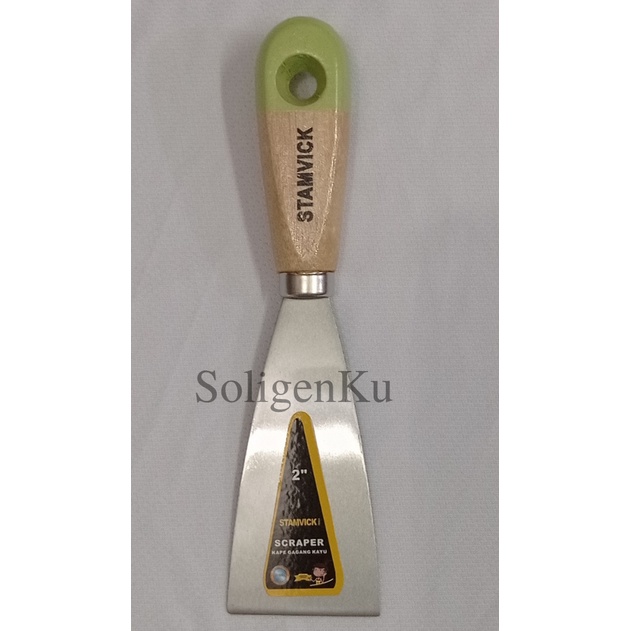 Jual Kape Gagang Kayu Scrap Skrap Alat Dempul Stamvick Ukuran 2 2,5 3 ...