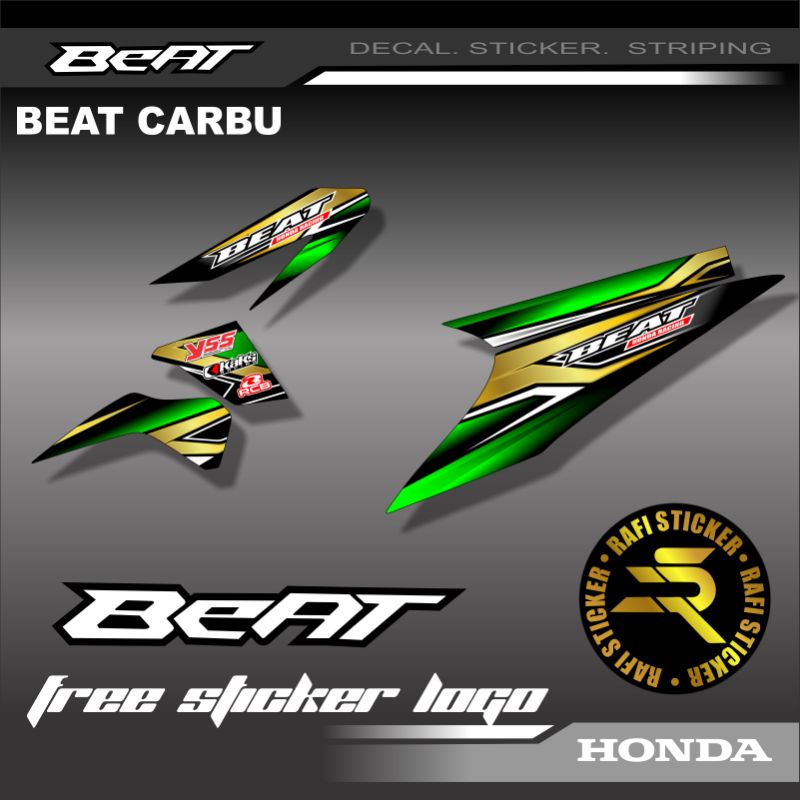 Jual Stiker Striping Beat Karbu / Beat Lama Variasi Motor Honda / Siker ...