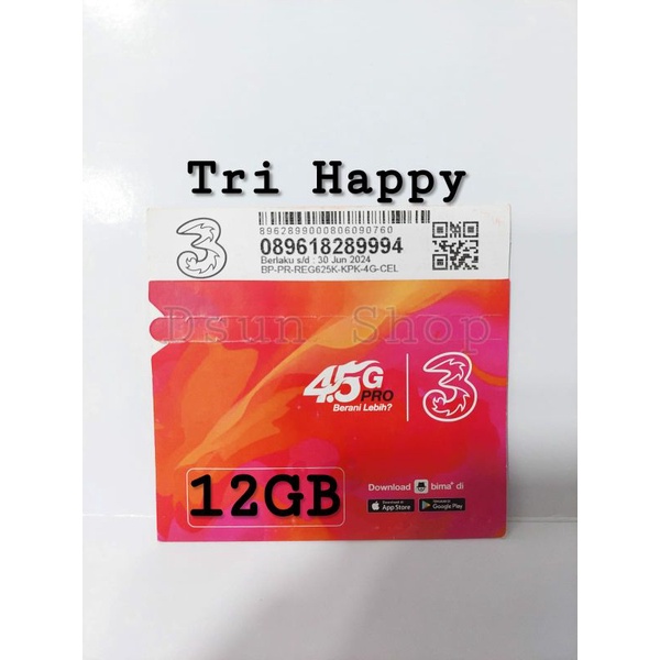 Jual Kartu Tri Happy 32GB Nasional | Shopee Indonesia