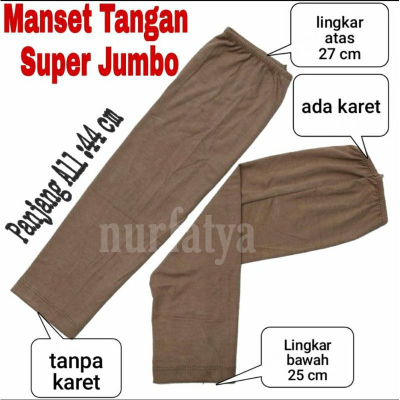 Jual Manset Tangan Jumbo Manset Lengan Panjang Big Size | Shopee Indonesia