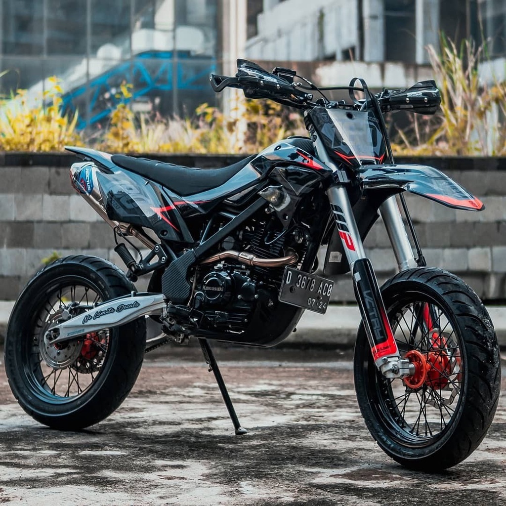 Jual DECAL KLX/GORDON / D'TRACKER /CRF (BISA RUBAH NAMA,NO,WARNA ...