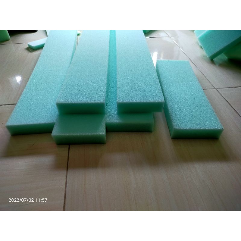 Jual busa spons panjang ukuran 60x10cm tebal 3 cm sponge busa serbaguna ...