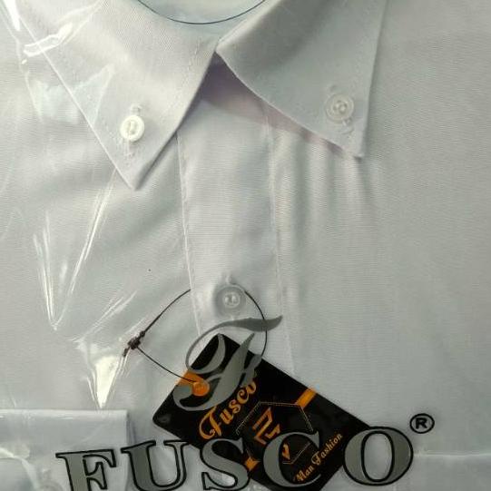Jual New Kemeja putih tangan panjang merk fusco | Shopee Indonesia