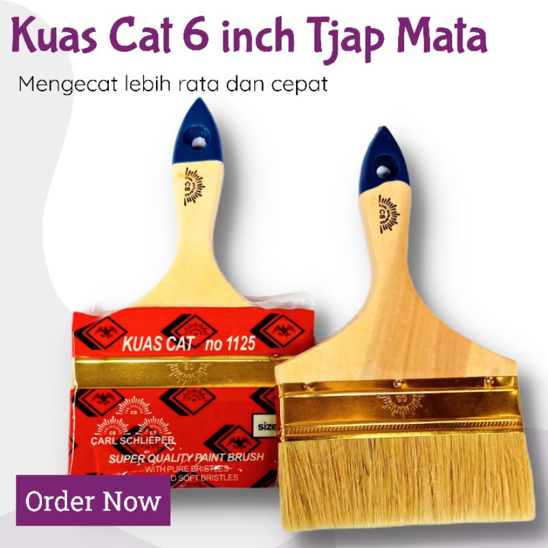 Jual Kuas Cat Cap Mata 6 inch | Shopee Indonesia