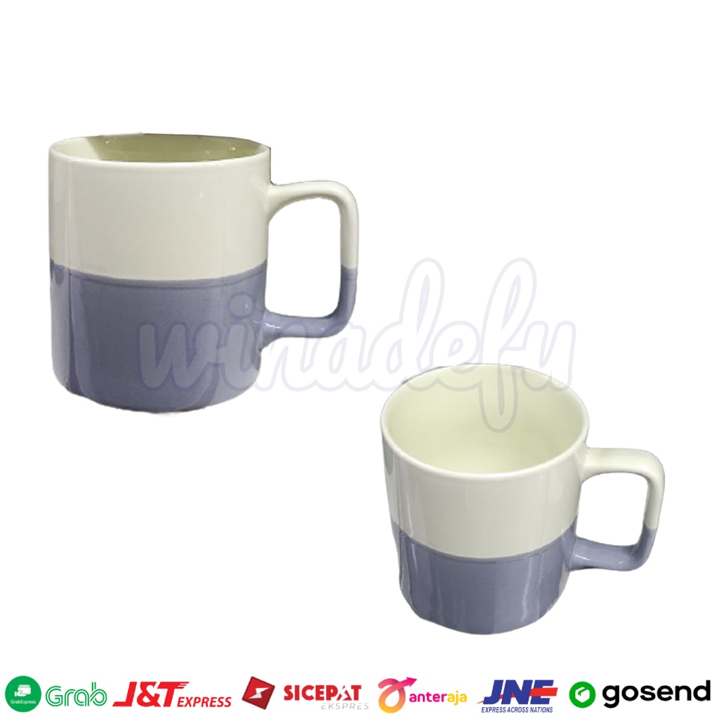 Jual MUG GELAS KERAMIK WARNA WARNI TWO TONE | Shopee Indonesia