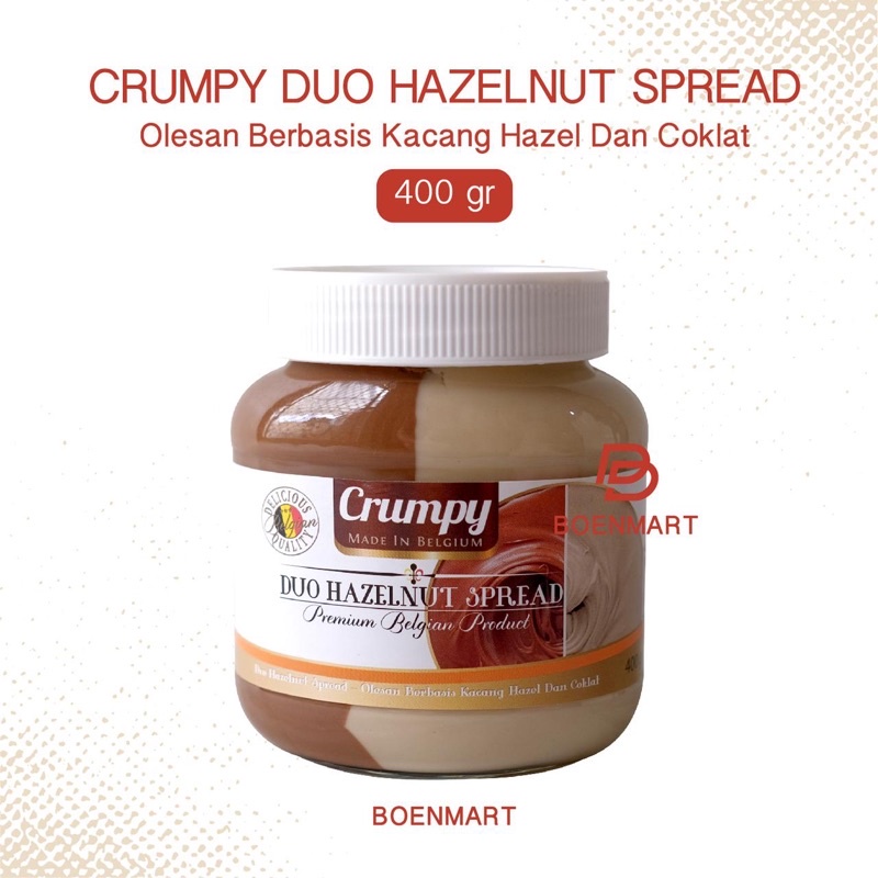 Jual crumpy duo hazelnut spread 400 g | Shopee Indonesia