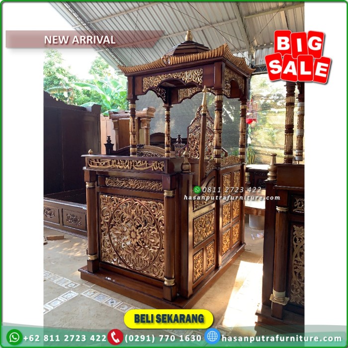 Jual Mimbar Masjid Mimbar Masjid Kayu Jati Mimbar jati Mimbar Jepara ...