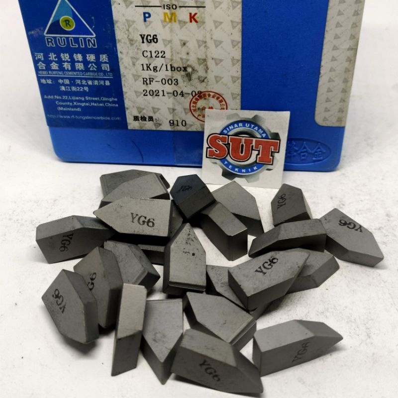 Jual Mata Widia C122 YG6 betel bubut pahat bubut cemented carbida tipe mata bor sumur 1pcs/biji ...