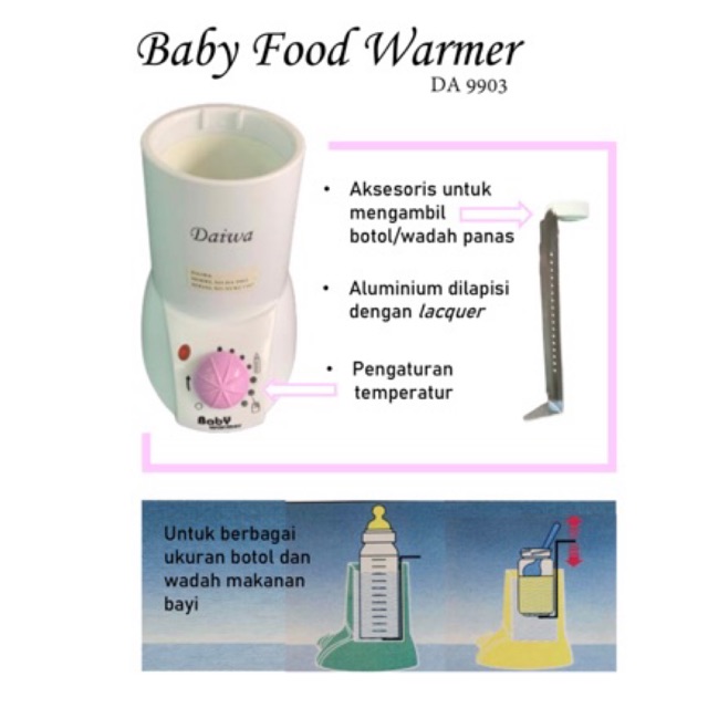 Jual Penghangat botol susu / pemanas makanan bayi - botol warmer ...