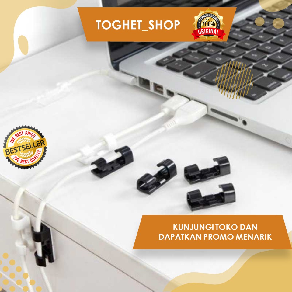 Jual Klip Kabel Pengikat Kabel Klip Penjepit Untuk Merapikan Kabel Isi ...