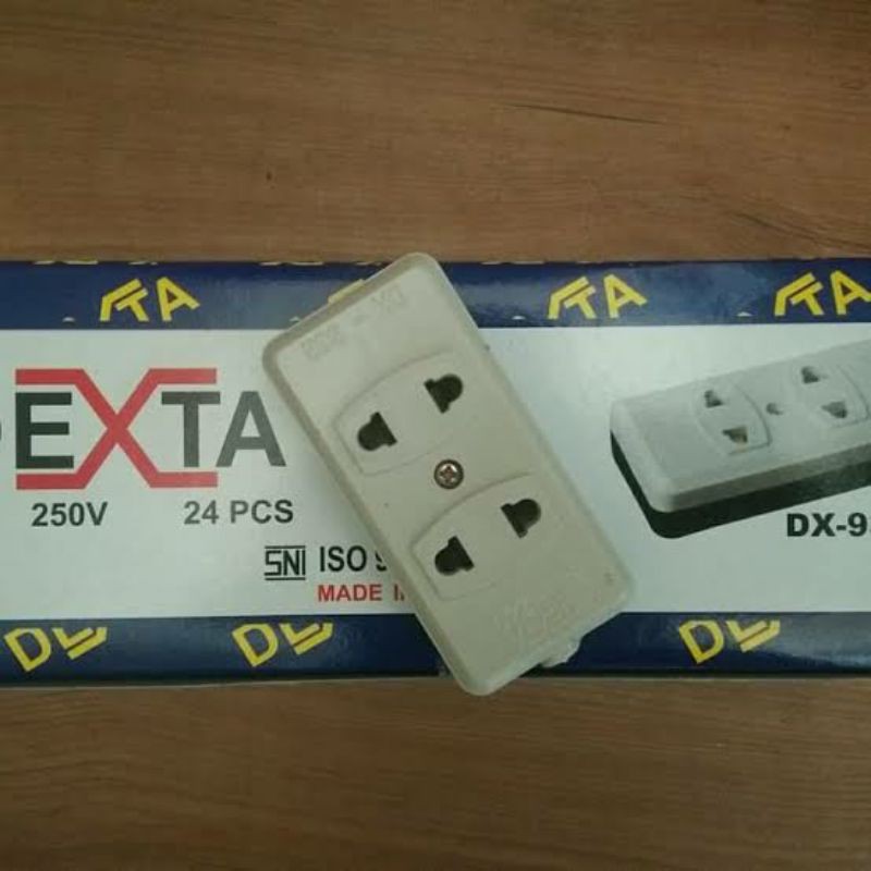 Jual Terminal Stop Kontak Listrik 2 Lubang Gepeng DEXTA DX-932 | Shopee ...