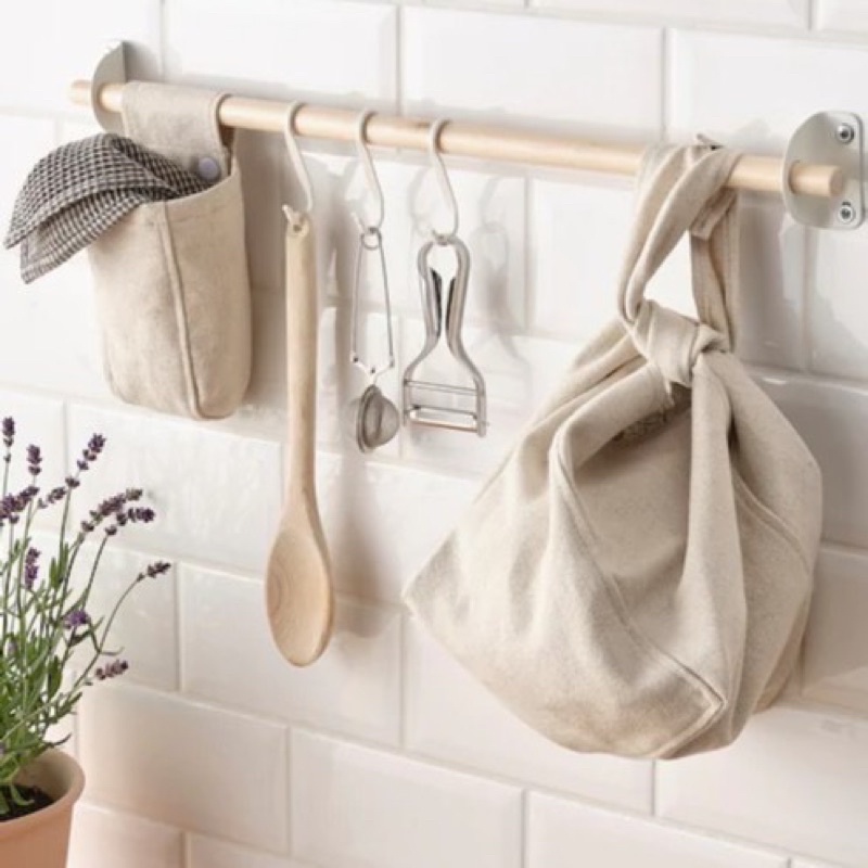 Jual Rel Kayu Dinding Minimalis Aesthetic Serbaguna / Rak Dinding Dapur ...
