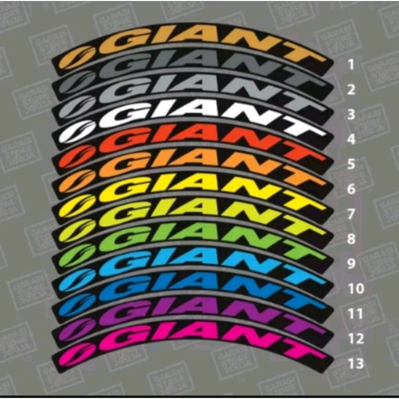 Jual Decal Stiker Rims Giant Lebar 3 cm | Shopee Indonesia