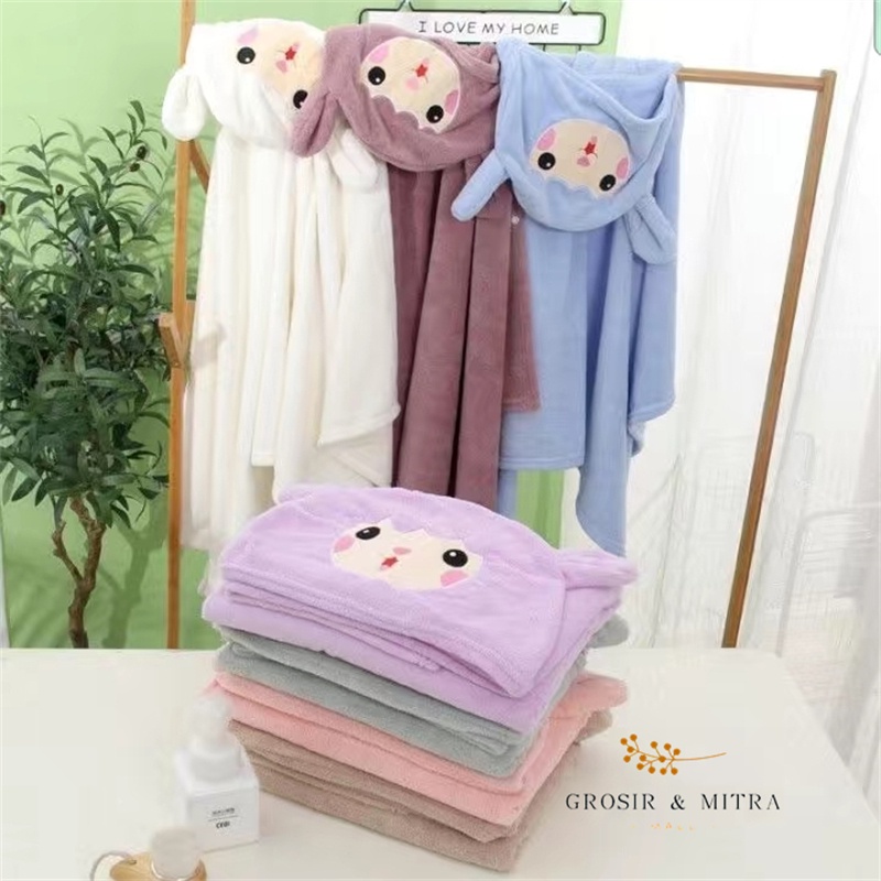 Jual Selimut Hoodie karakter Selimut Bayi 2 in 1 Multifungsi Handuk ...