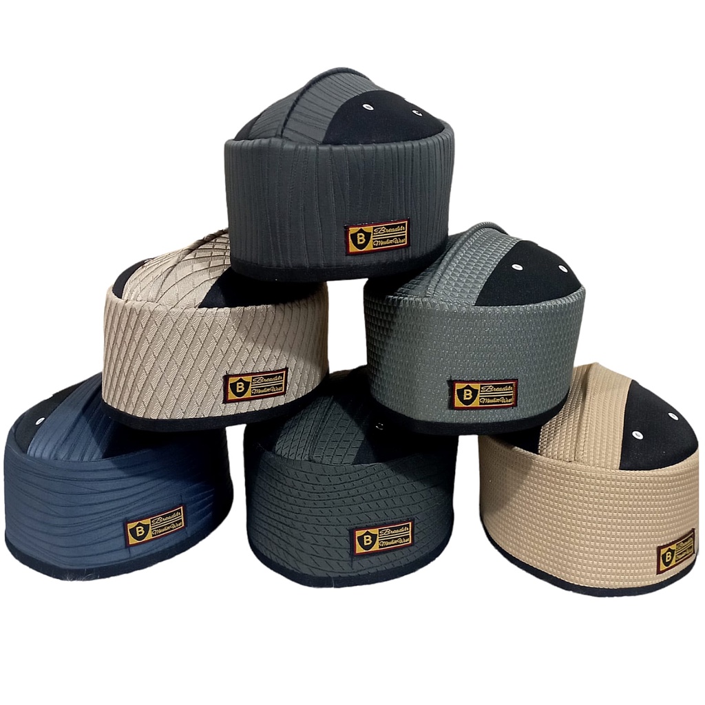 Jual PECI KOPIAH SONGKOK TURKI SPONS HITAM CREAM ABU BERKUALITAS MURAH ...