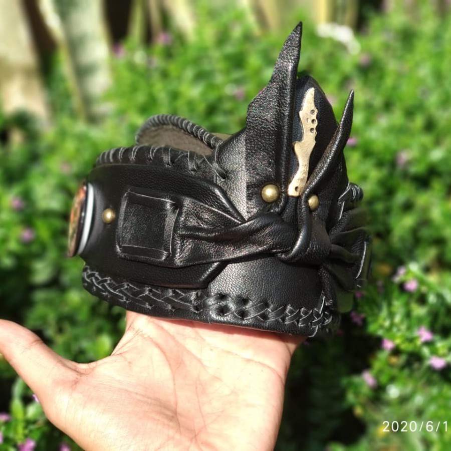 Jual Topi Blangkon Jawa Kulit Asli Ikat Kepala Jawara Pria Kujang ...